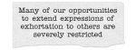 A Word of Exhortation | Gallagher's Pen